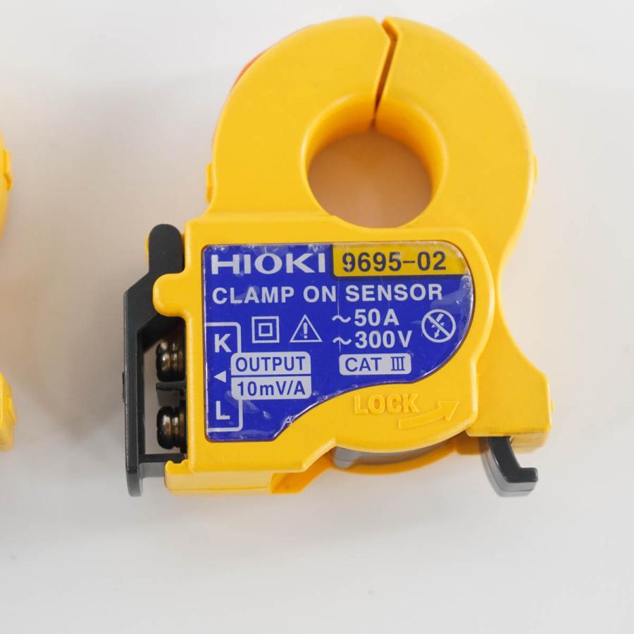 [DW]USED 8日保証 2個セット 09/2021CAL 08/2022CAL HIOKI 9695-02 CLAMP ON SENSOR ...