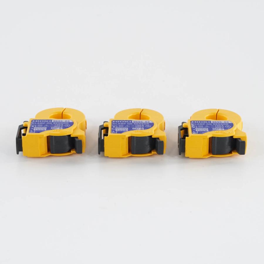 [DW]USED 8日保証 3個セット 12/2019CAL HIOKI 9695-03 CLAMP ON SENSOR クランプオンセンサー ...