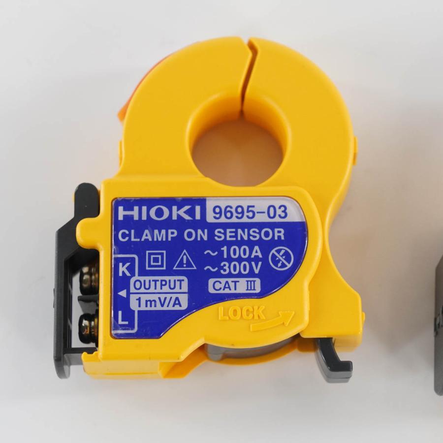 [DW]USED 8日保証 2個セット 12/2019CAL HIOKI 9695-03 CLAMP ON SENSOR クランプオンセンサー ...