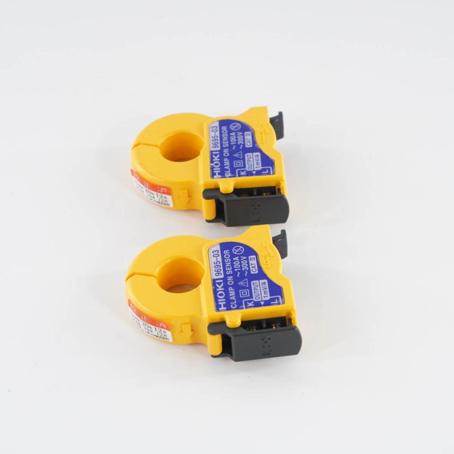 [DW]USED 8日保証 2個セット 12/2019CAL HIOKI 9695-03 CLAMP ON SENSOR クランプオンセンサー ...