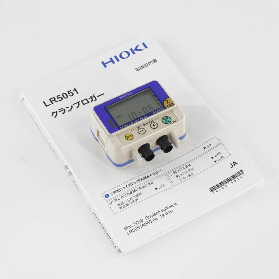 [DW]USED 8日保証 03/2021CAL HIOKI LR5051 CLAMP LOGGER クランプロガー データmini 取扱説明 ...