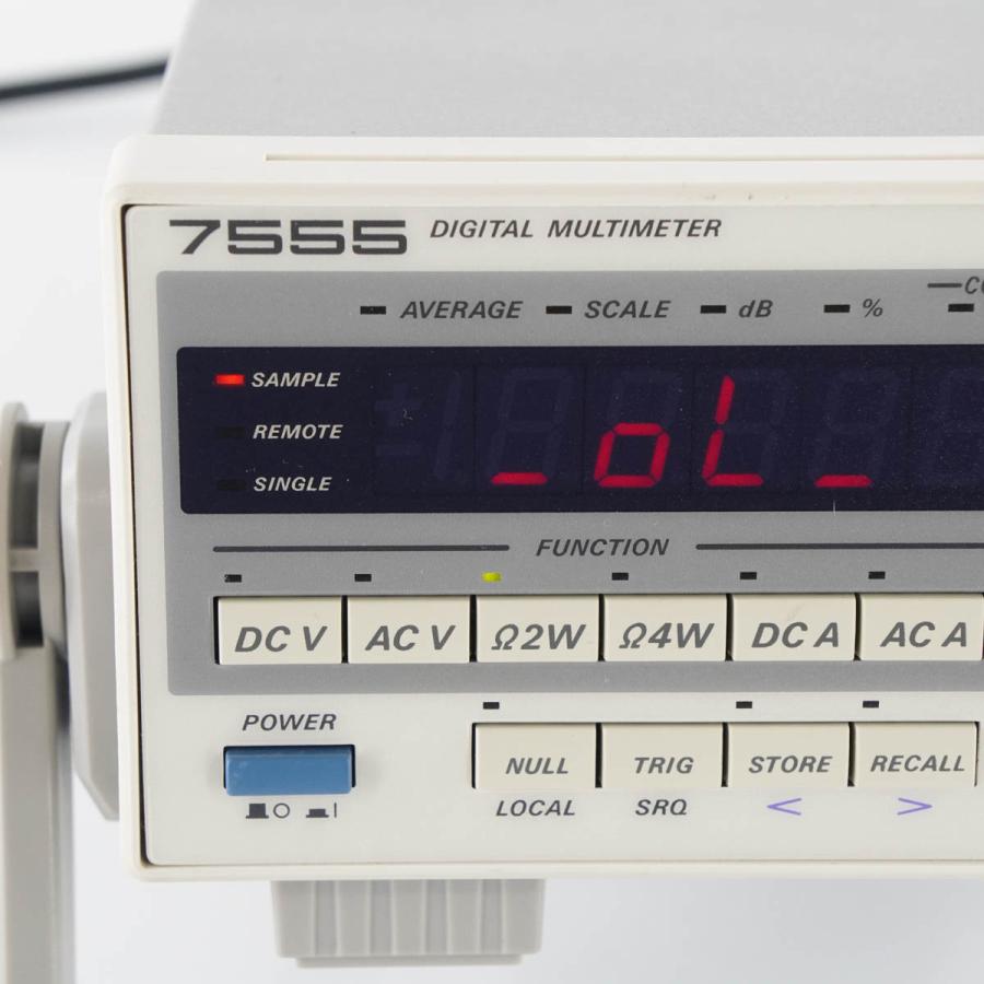 [JB]USED 現状販売 YOKOGAWA 7555 755501-1-M/C1/D2 DIGITAL MULTIMETER デジタルマルチ ...