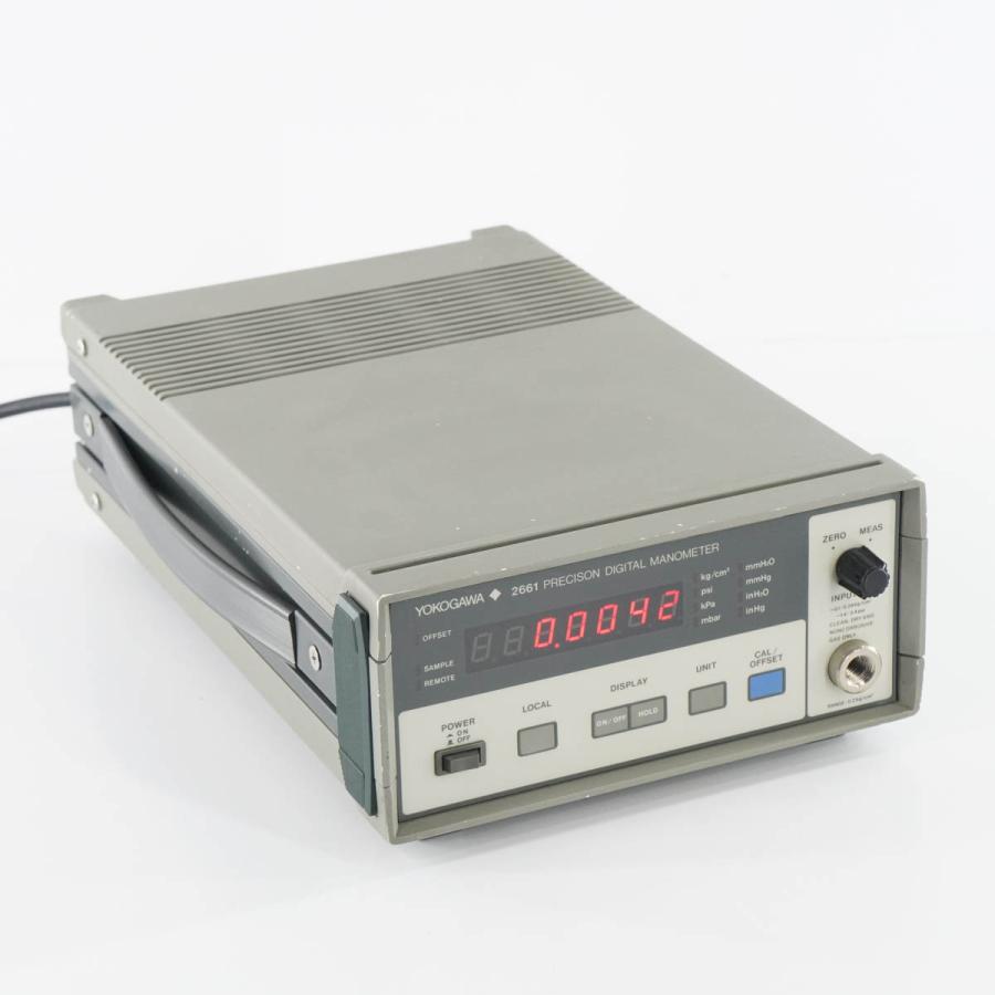 [DW]USED 8日保証 YOKOGAWA 2661 11 PRECISON DIGITAL MANOMETER デジタルマノメーター 圧力 ...