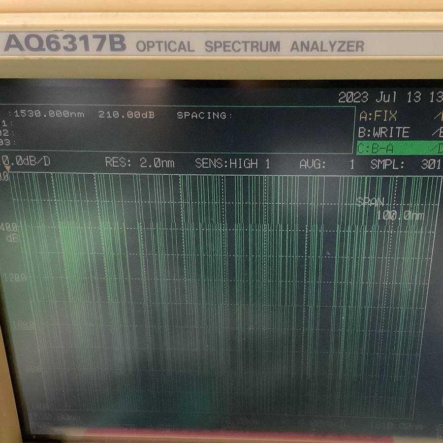 [JB]USED 現状販売 ANDO AQ6317B OPTICAL SPECTRUM ANALYZER 光スペクトラムアナライザー オプティ ...