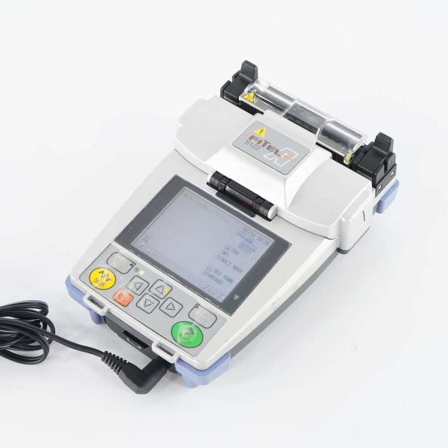 [DW]USED 8日保証 総放電3293回 FURUKAWA S122A FITEL 光ファイバ融着接続器 FUSION SPLICER S325A S218R ACアダプター [05076 ...