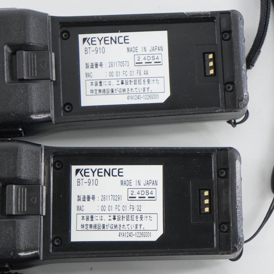 [PG]USED 8日保証 4台セット KEYENCE BT-910 ハンディターミナル BT-AP1 BT-UC95 ACアダプター 充電器付 [05099-0047] : ソクラボショップ ...