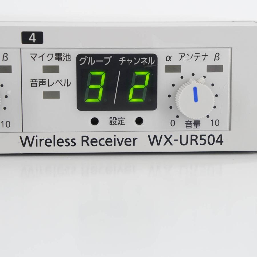 [PG]USED 8日保証 4台入荷 Panasonic WX-UR504 800MHz帯ワイヤレス受信機 4波用 ワイヤレスレシーバー Wireless Receiver [05099 ...