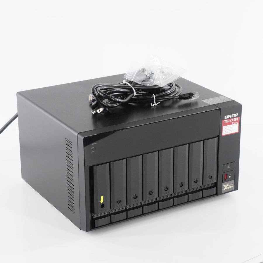 [PG]USED 8日保証 QNAP TS-873A TS-x73A 8ベイ NAS AMD Ryzen Embedded V1500B 4C ...