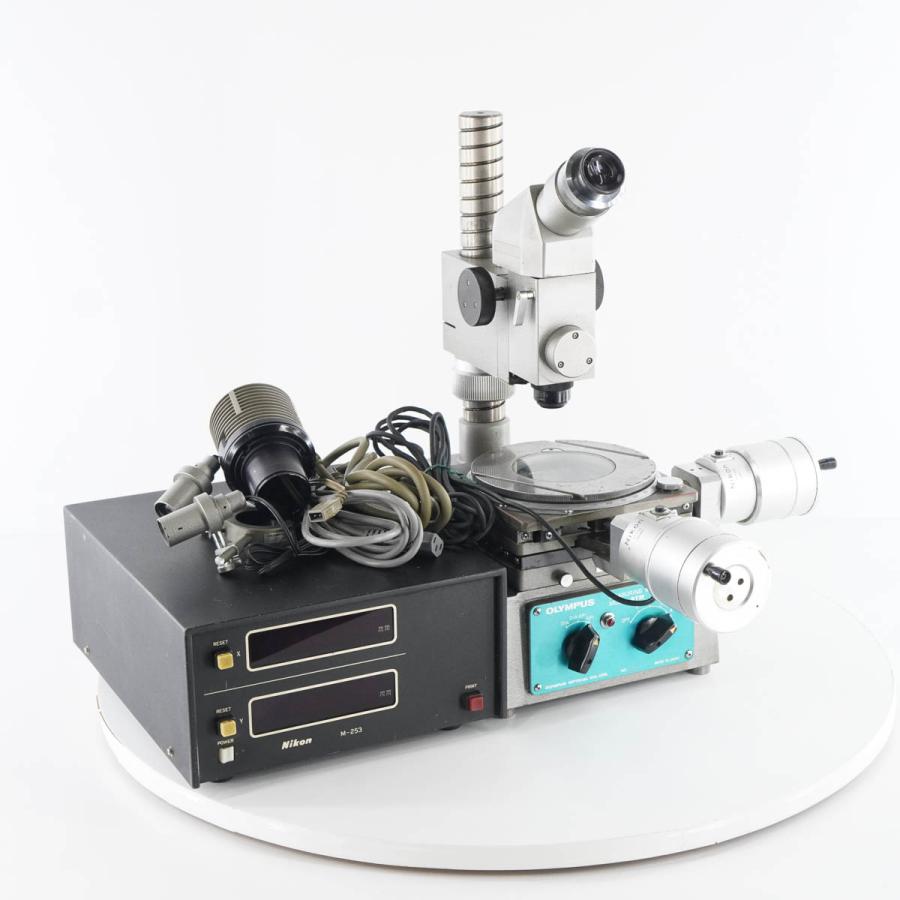 [JB]USED 現状販売 OLYMPUS STM MEASURING MICROSCOPE 測定顕微鏡 ERC-M-253 GE OS3× ...