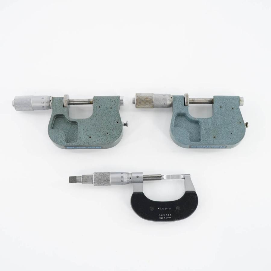 [DW]USED 8日保証 セット Mitutoyo 510-101 122-111 Micrometer マイクロメーター [05108 ...