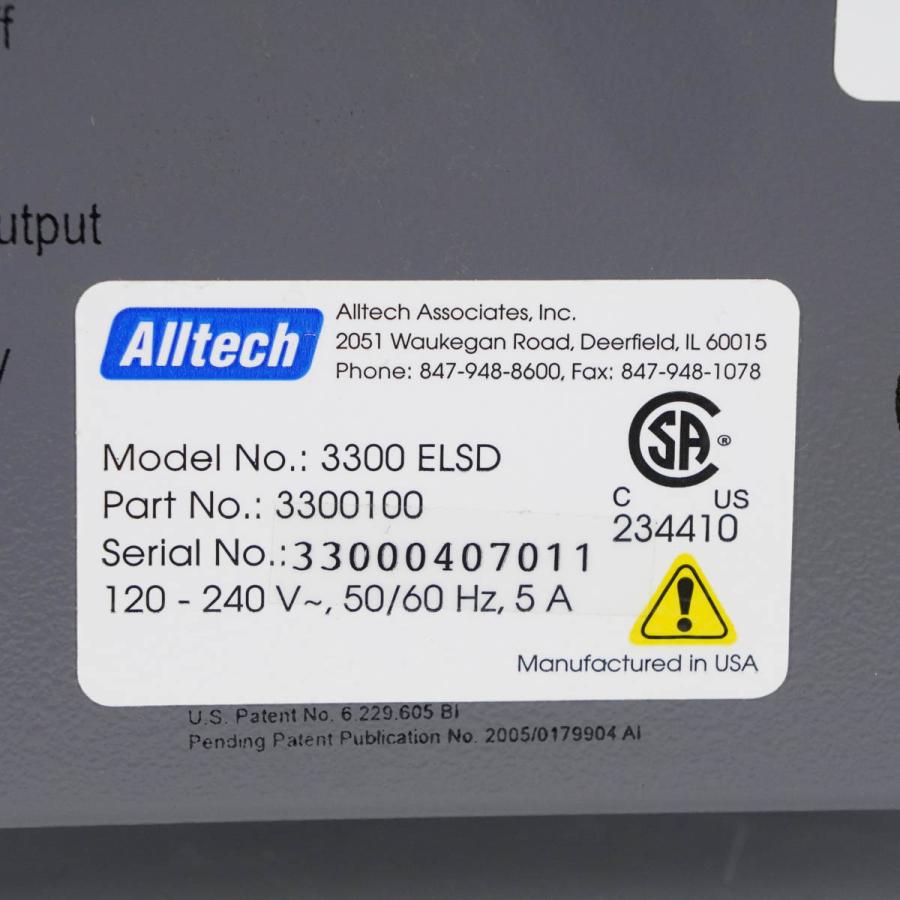 [DW]USED 8日保証 Alltech 3300 ELSD HPLC Detector 検出器 液クロ 液体クロマトグラフ [05127-0001] :05127-0001 ...