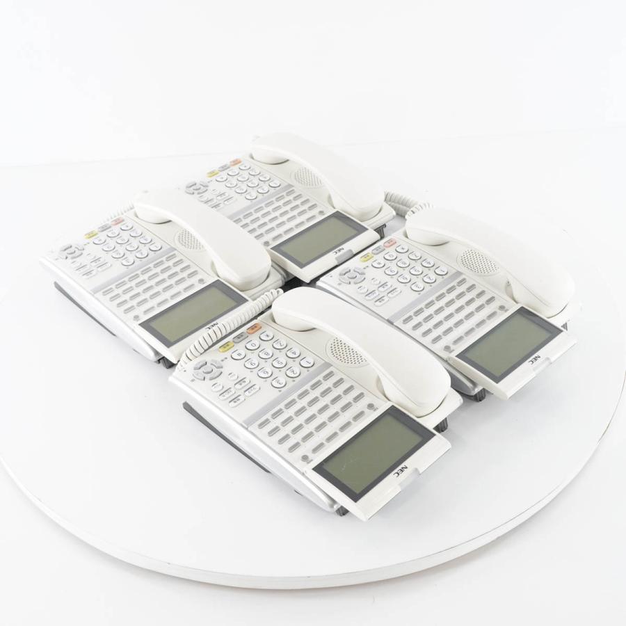 [PG]USED 8日保証 4台セット NEC DZV(XD)W-2Y(WH) DT400Series DTZ-24D-2D(WH)TEL ...