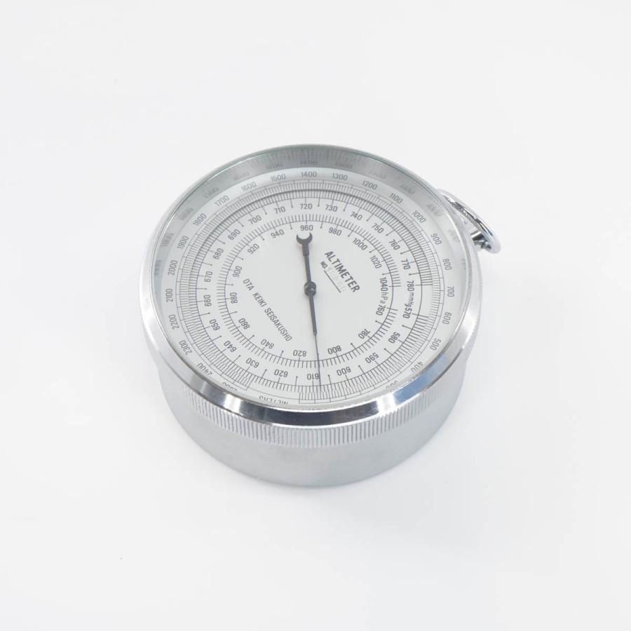 [PG]USED 8日保証 OTA KEIKI 10-25 ALTIMETER 高度目盛付アネロイド気圧計 2500m [05150-0007 ...