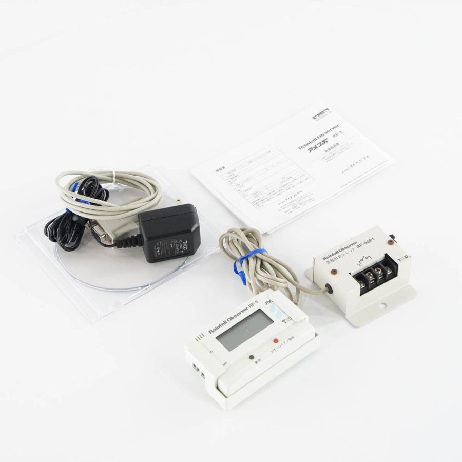 [DW]USED 8日保証 7台入荷 T＆D RF-3 TandD Rainfall Observer アメンボ 雨量計データロガー 雨量記録監視装置 RF-00P1 AC...[05150 ...
