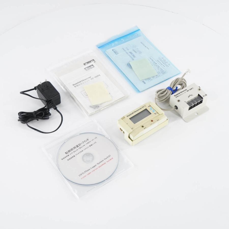 [JB]USED 現状販売 T＆D RF-3 Rainfall Observer アメンボ 雨量計データロガー 雨量記録監視装置 RF-00P1 ACアダプター ソ...[05150-0199 ...