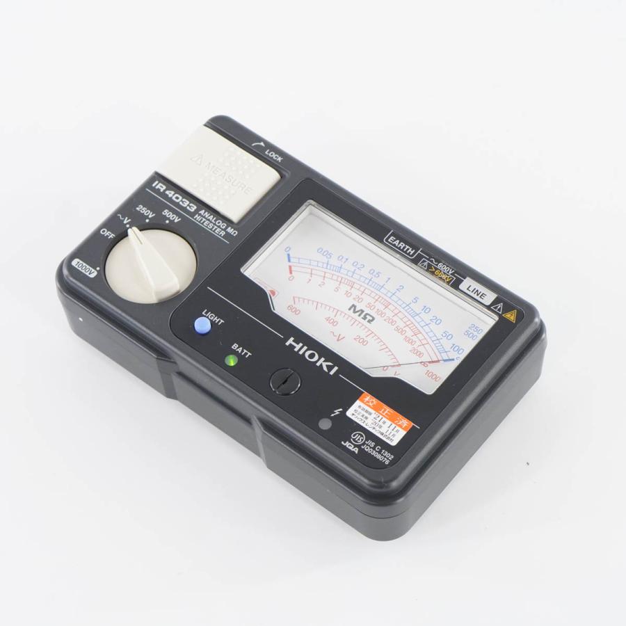 [DW]USED 8日保証 11/2020CAL HIOKI IR4033 ANALOG MΩ HiTESTER 絶縁抵抗計 アナログ ...