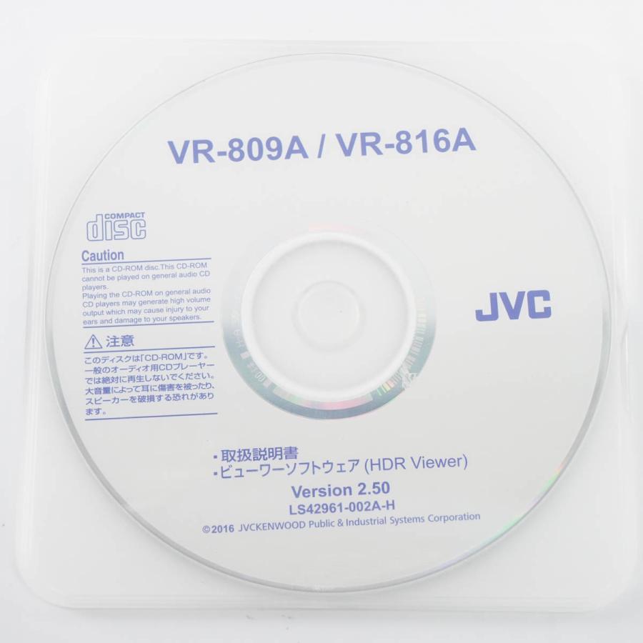 [PG]USED 8日保証 JVC VR-809 VR-809A ハードディスクレコーダー 防犯カメラ用 電源コード ソフトウェア 取扱説明書 [05153-1303] : 05153 ...