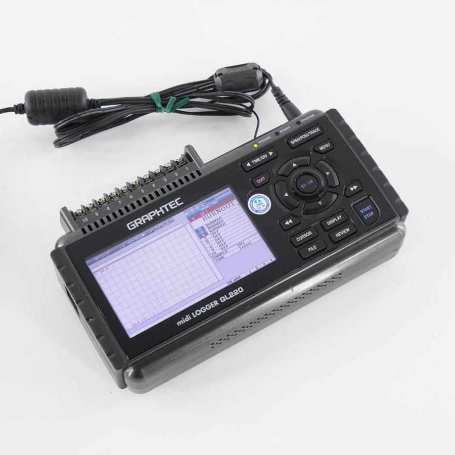[DW]USED 8日保証 GRAPHTEC GL220 midi LOGGER データロガー ACアダプター [05155-0001 ...
