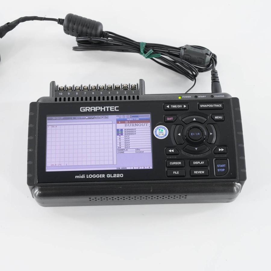 [DW]USED 8日保証 GRAPHTEC GL220 midi LOGGER データロガー ACアダプター [05155-0001 ...