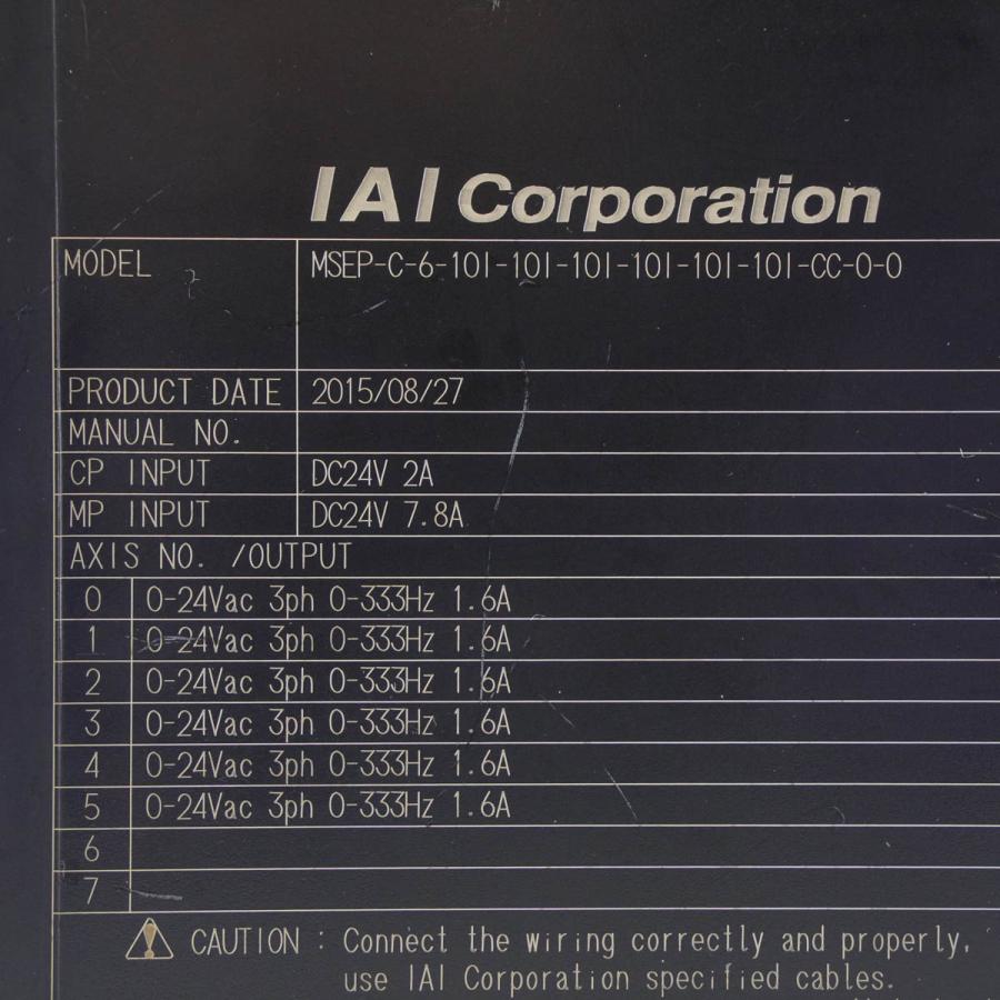 [PG]USED 8日保証 4台入荷 IAI MSEP-C-6-101-101-101-101-101-101-CC-0-0 ポジション ...