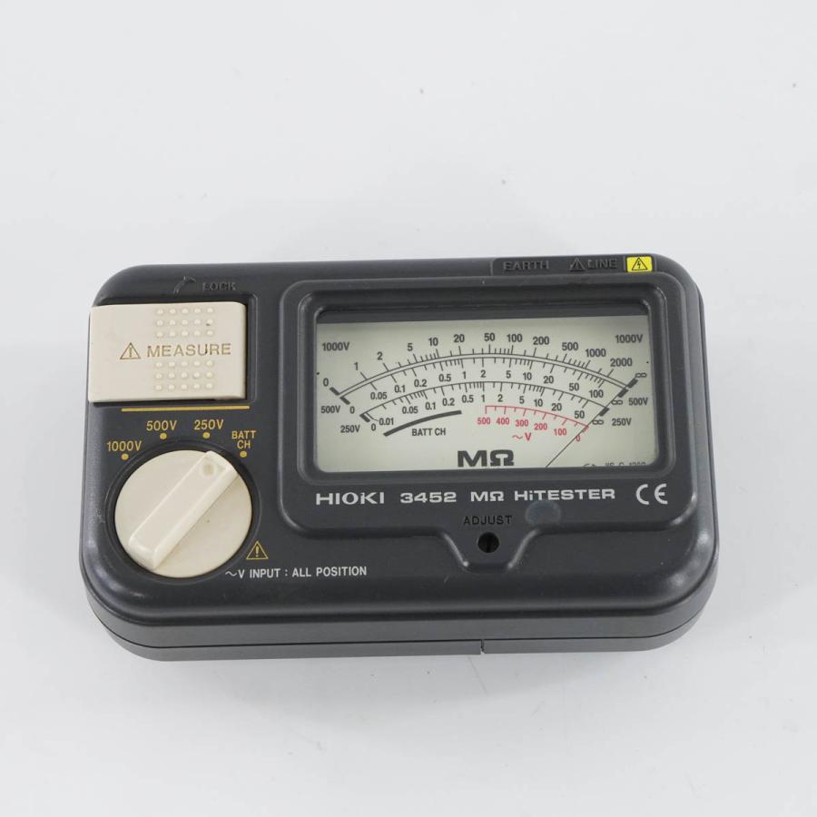 [DW]USED 8日保証 HIOKI 3452 MΩ HiTESTER メグオームハイテスター 絶縁抵抗計 [05184-0180 ...