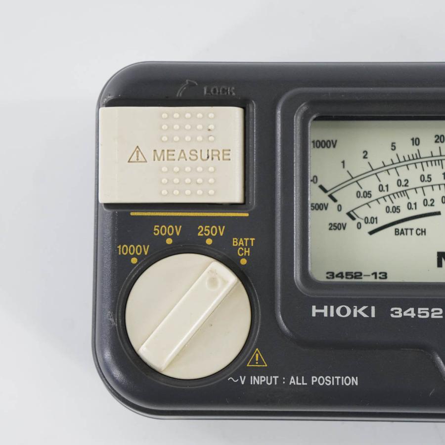 [DW]USED 8日保証 HIOKI 3452 MΩ HiTESTER メグオームハイテスター 絶縁抵抗計 [05184-0180 ...