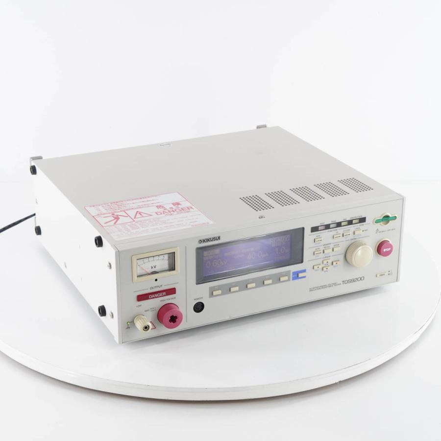 [DW]USED 8日保証 KIKUSUI TOS9200 AC WITHSTANDING VOLTAGE / INSULATION ...