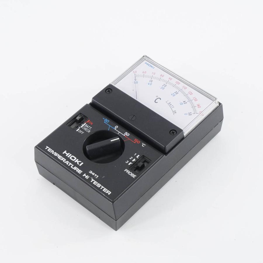 [JB]USED ジャンク HIOKI 3411 1981 TEMPERATURE Hi TESTER 温度計 取扱説明書 [05184 ...