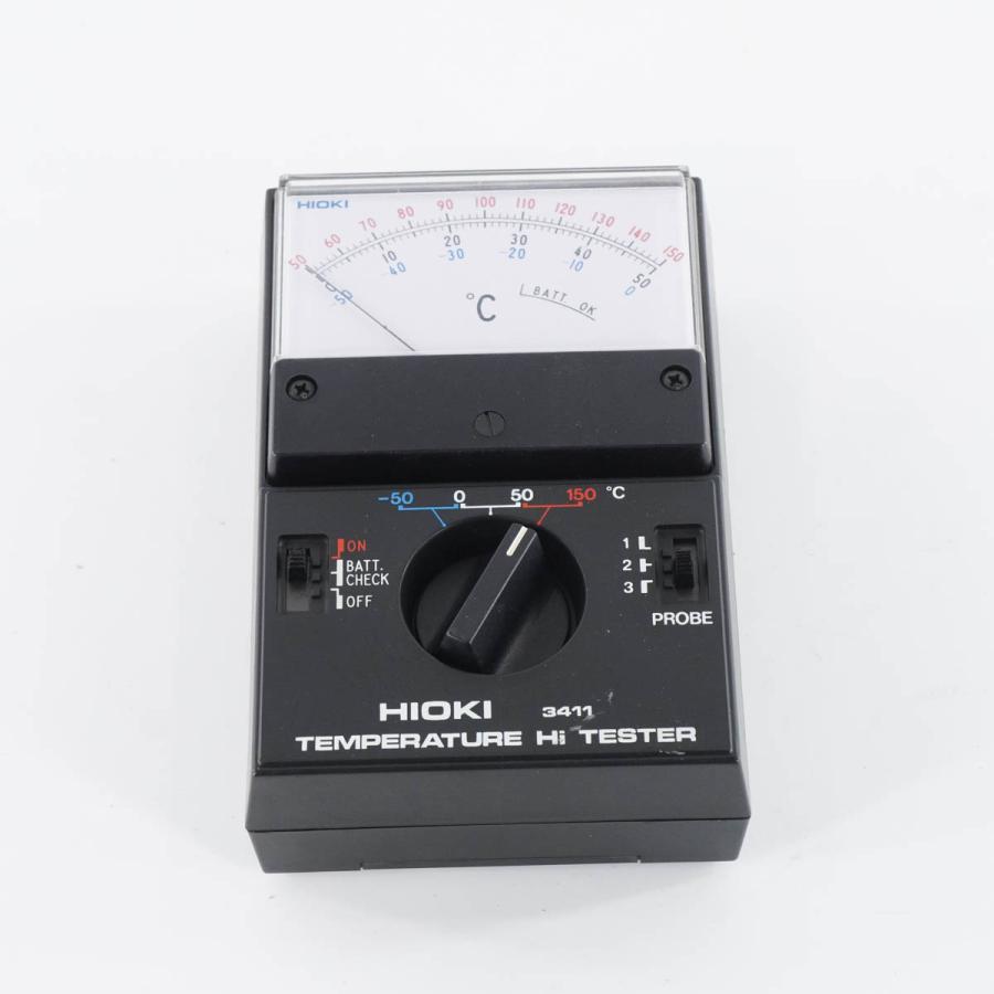 [JB]USED ジャンク HIOKI 3411 1981 TEMPERATURE Hi TESTER 温度計 取扱説明書 [05184 ...