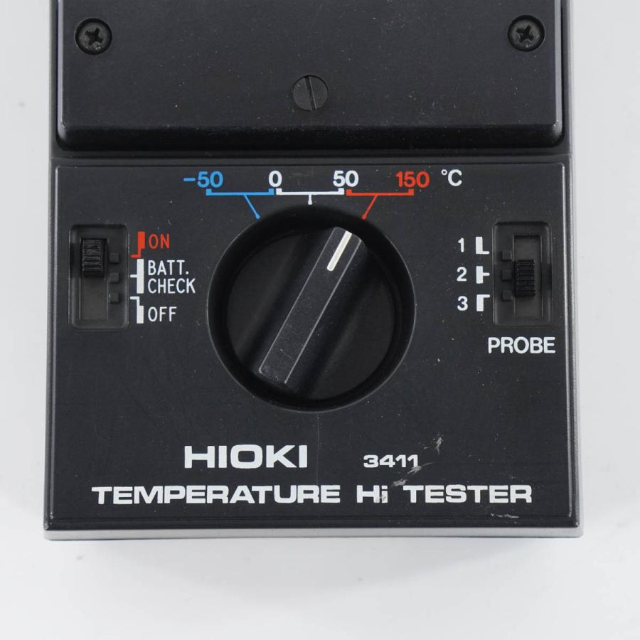 [JB]USED ジャンク HIOKI 3411 1981 TEMPERATURE Hi TESTER 温度計 取扱説明書 [05184 ...