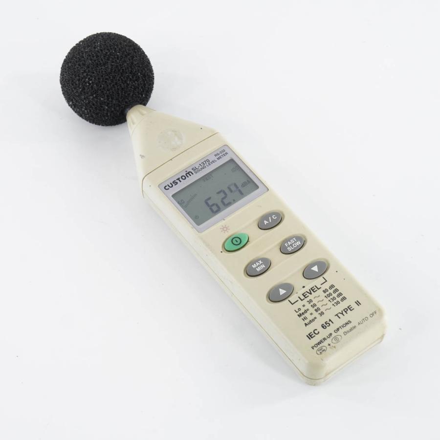 [DW]USED 8日保証 CUSTOM SL-1370 SOUND LEVEL METER 騒音計 サウンドレベルメーター [05184-0409] : ソクラボショップ - 通販 ...