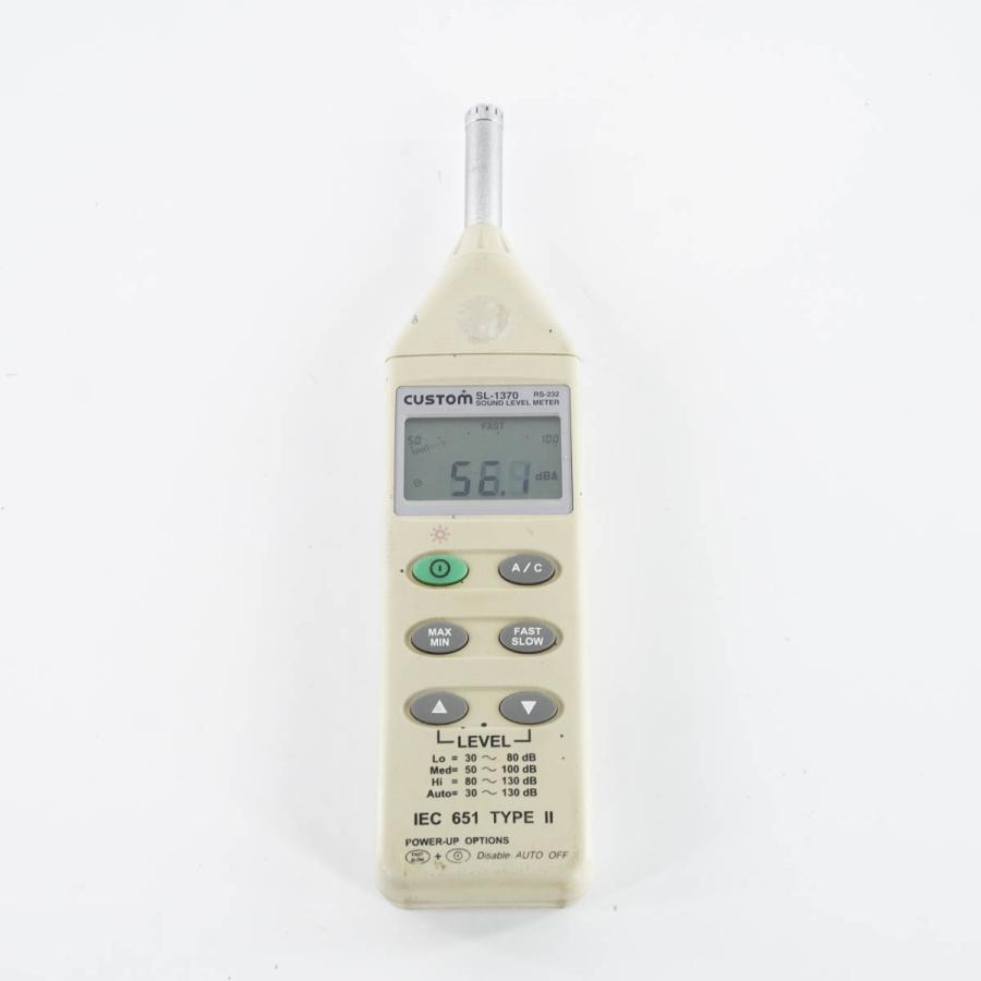 [DW]USED 8日保証 CUSTOM SL-1370 SOUND LEVEL METER 騒音計 サウンドレベルメーター [05184-0409] : ソクラボショップ - 通販 ...