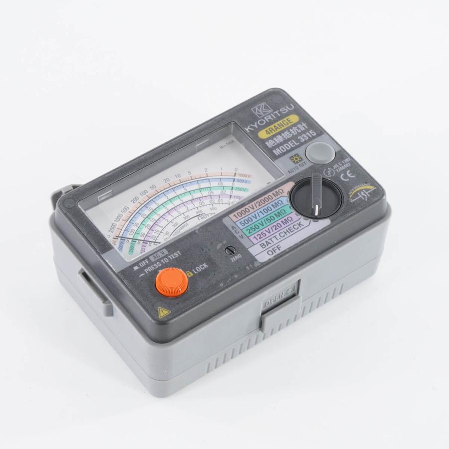 [DW]USED 8日保証 KYORITSU 3315 4RANGE INSULATION TESTER 絶縁抵抗計 [05184-0430 ...
