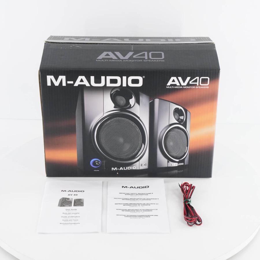[PG]USED 8日保証 2台セット ペア M-AUDIO AV 40 AV40 モニタースピーカー MULTI-MEDIA MONITOR ...