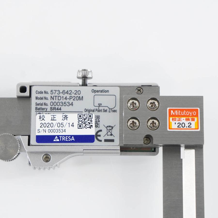 [DW]USED 8日保証 05/2020CAL Mitutoyo NTD14-P20M 573-642-20 インサイドノギス デジタルノギス 取扱説明書 [05209-0004 ...