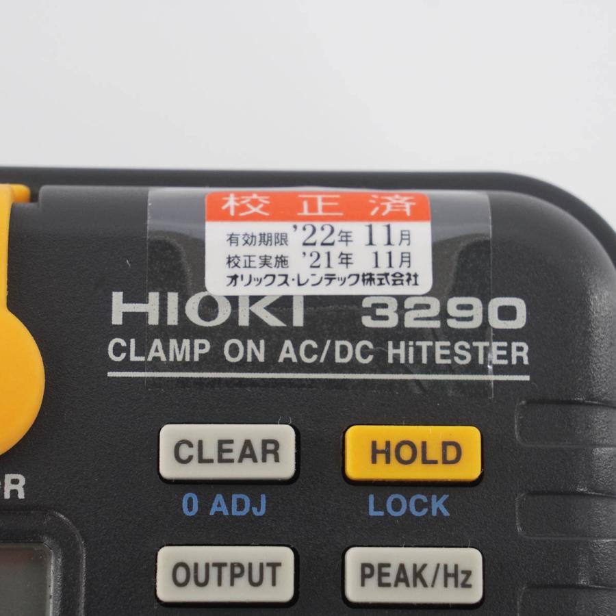 [DW]USED 8日保証 11/2021CAL HIOKI 3290 CLAMP ON AC/DC HiTESTER クランプオンハイ ...