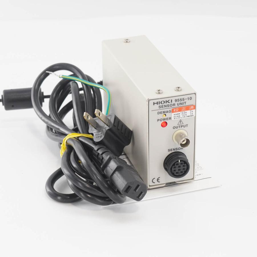 [DW]USED 8日保証 07/2022CAL HIOKI 9555-10 SENSOR UNIT センサーユニット ACアダプター 取扱 ...