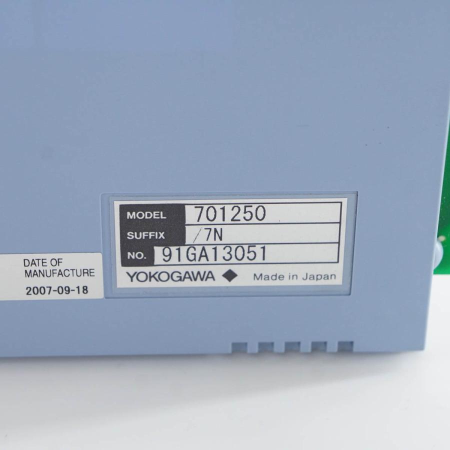 [DW]USED 8日保証 校正2023年10月まで有効 YOKOGAWA 701250 701250/7N 10MS/s 12bit ISOLATION MODULE DL750 ...