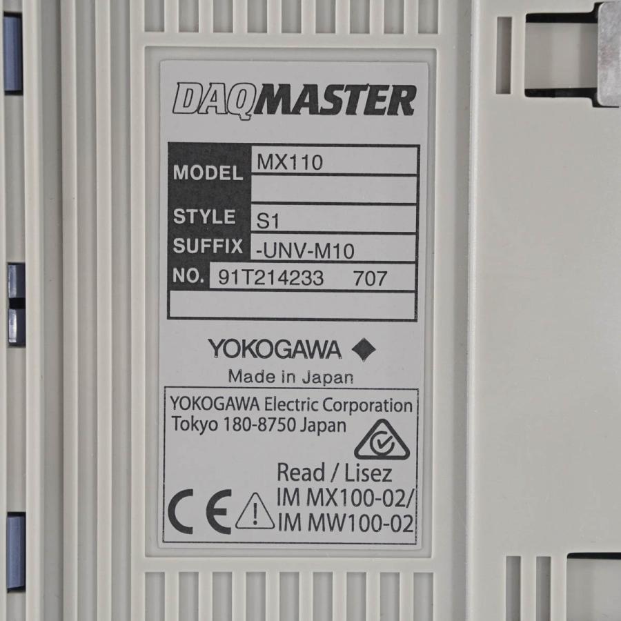 [DW]USED 8日保証 09/2020CAL YOKOGAWA MX110-UNV-M10 DAQMASTER ANALOG INPUT 10CH ユニバーサルモジュール [05220 ...
