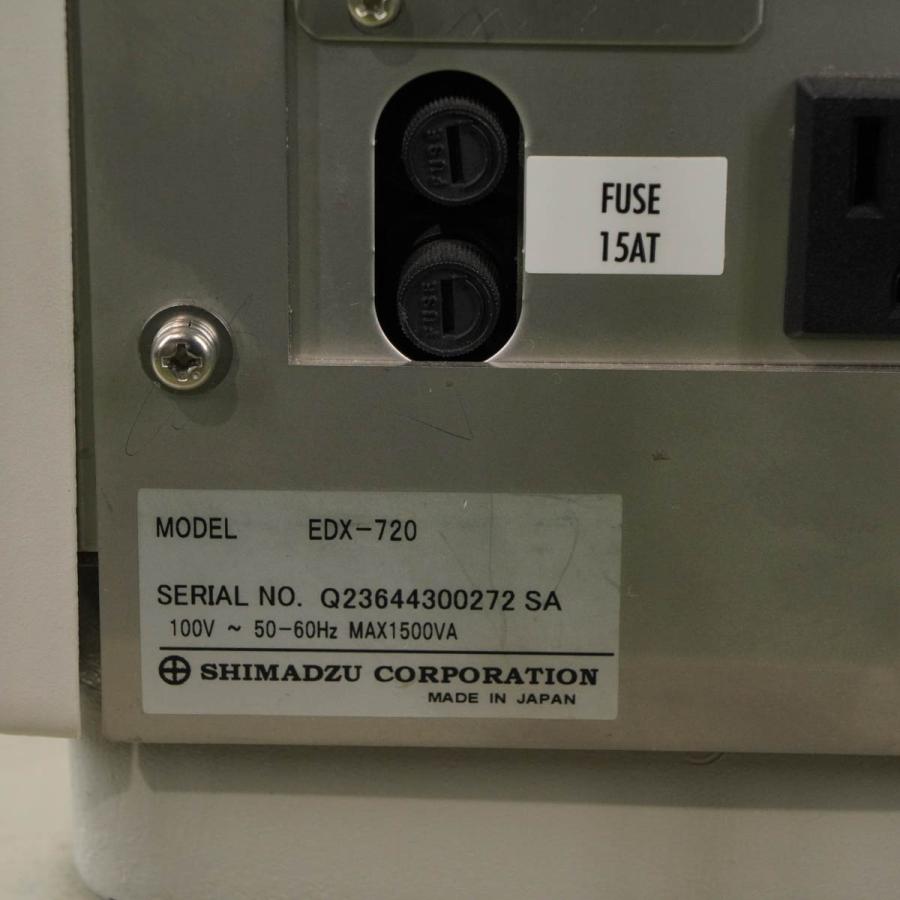 [DW]USED 8日保証 SHIMADZU EDX-720 Rayny ENERGY DISPERSIVE X-RAY ...