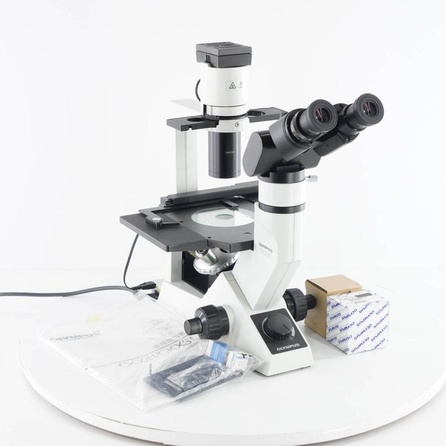 [DW]USED 8日保証 OLYMPUS CKX41 CKX41SF Microscope 培養顕微鏡 WHB10×/20 Cach N ...