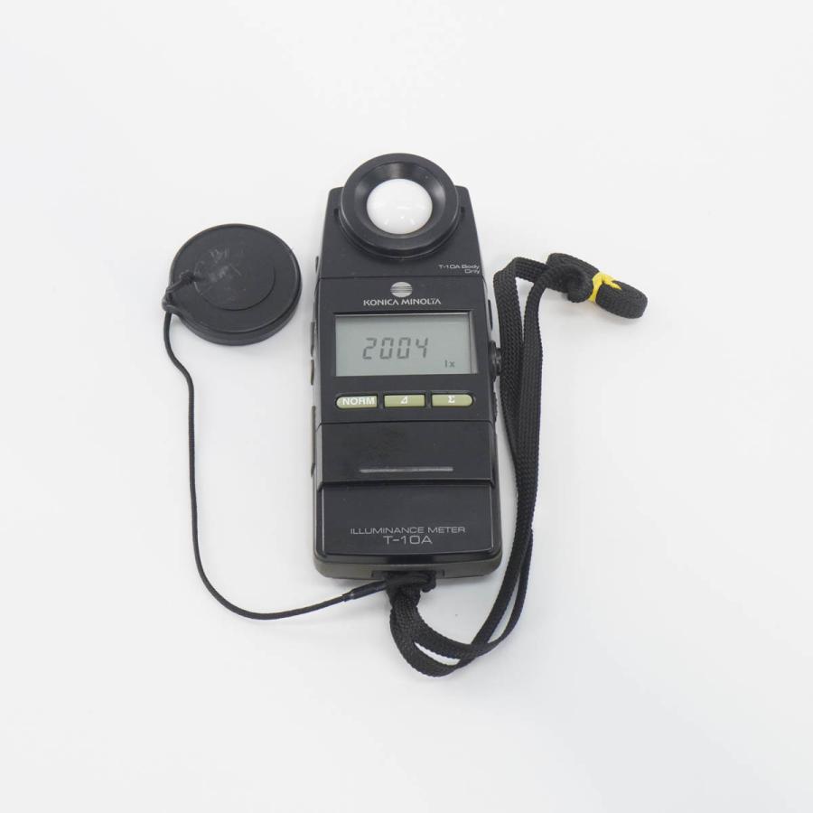 [JB]USED 現状販売 KONICA MINOLTA T-10A ILLUMINANCE METER 照度計 ACアダプター 取扱説明書 ...