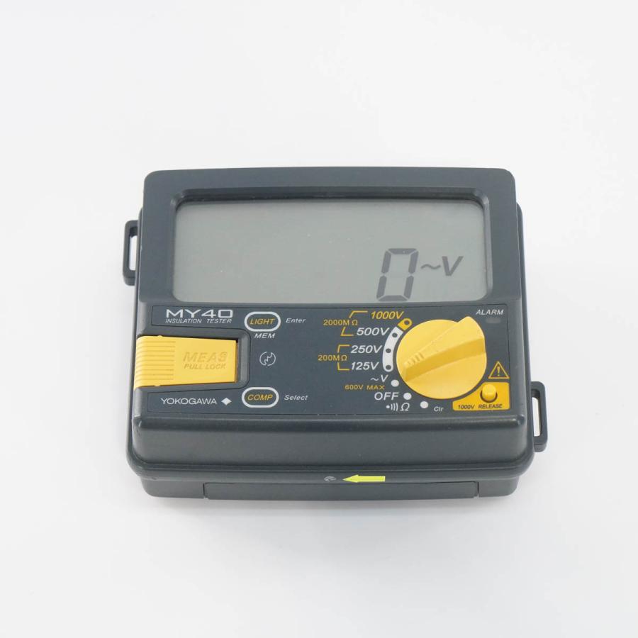 [DW]USED 8日保証 YOKOGAWA MY40 MY40-01 INSULATION TESTER デジタル絶縁抵抗計 取扱説明書 ...