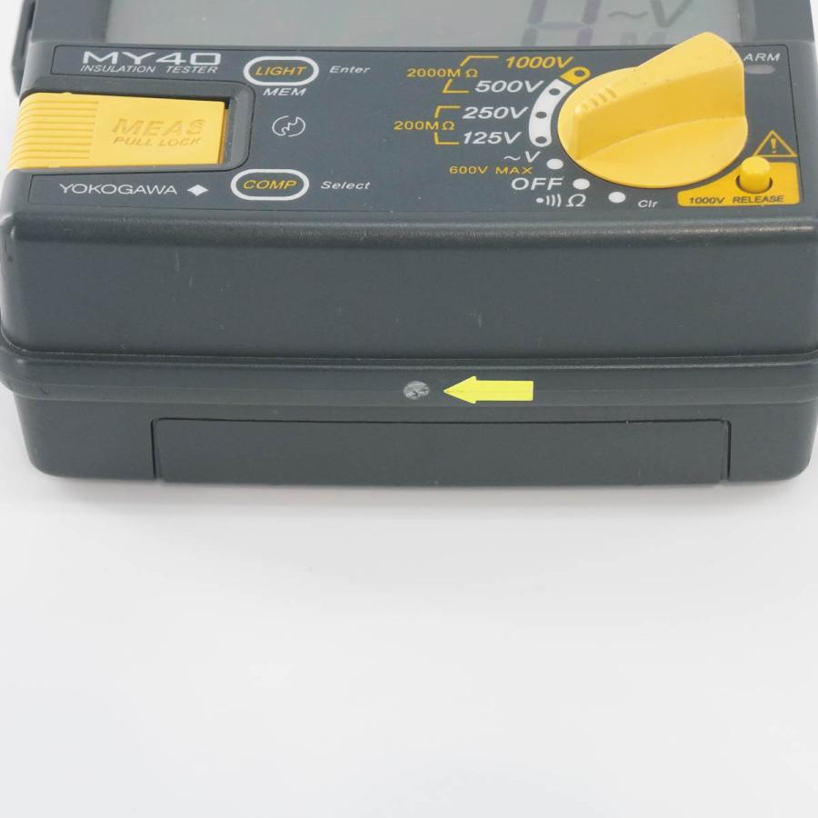 [DW]USED 8日保証 YOKOGAWA MY40 MY40-01 INSULATION TESTER デジタル絶縁抵抗計 取扱説明書 ...