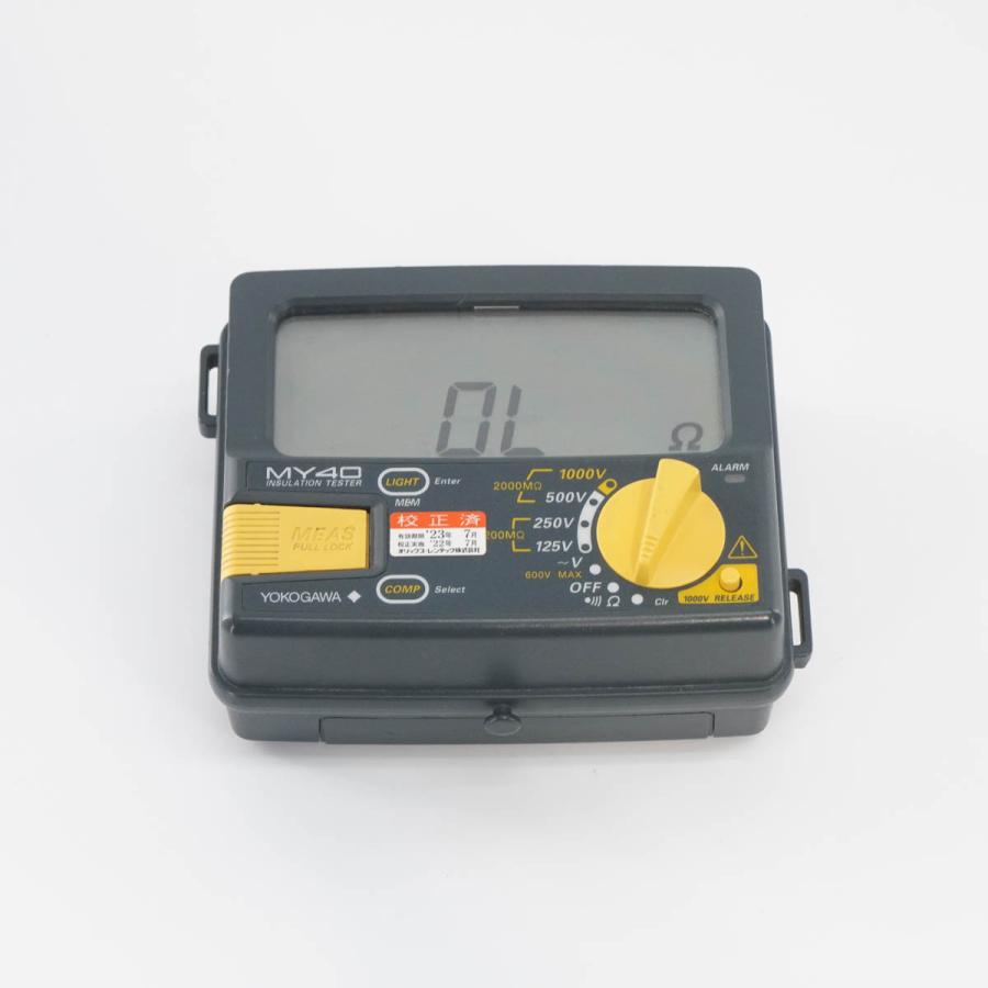 [DW]USED 8日保証 07/2022CAL YOKOGAWA MY40 MY40-01 INSULATION TESTER デジタル絶縁 ...