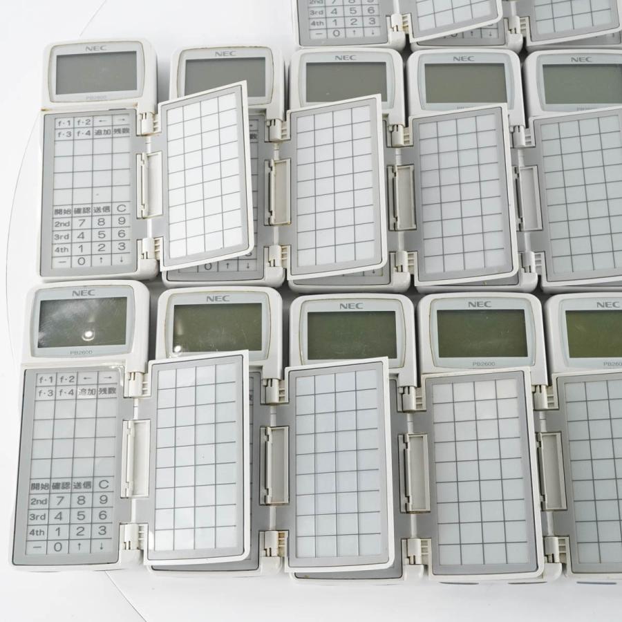 [PG]USED 8日保証 20台セット NEC PB2600 PW-PS67-18 ハンディターミナル オーダーエントリーシステム PW-PS67-12B ACアダ...[05265 ...