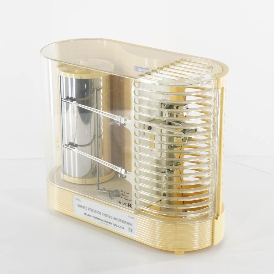 [DW]USED 8日保証 ISUZU TH-27R QUARTZ PRECISION THERMO-HYGROGRAPH 自記温湿度計 気象 ...
