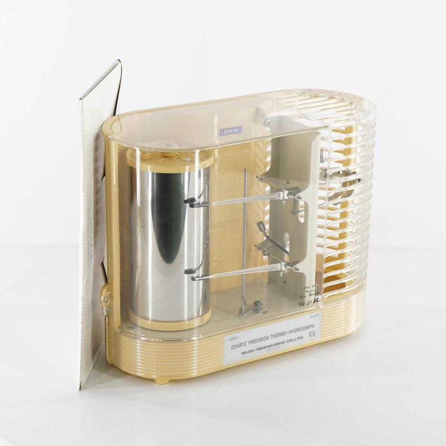 [DW]USED 8日保証 ISUZU TH-27R QUARTZ PRECISION THERMO-HYGROGRAPH 自記温湿度計 気象 ...
