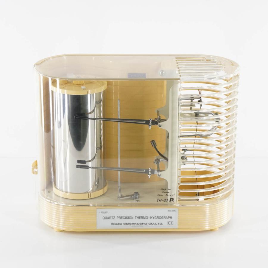 [DW]USED 8日保証 ISUZU TH-27R QUARTZ PRECISION THERMO-HYGROGRAPH 自記温湿度計 気象 ...