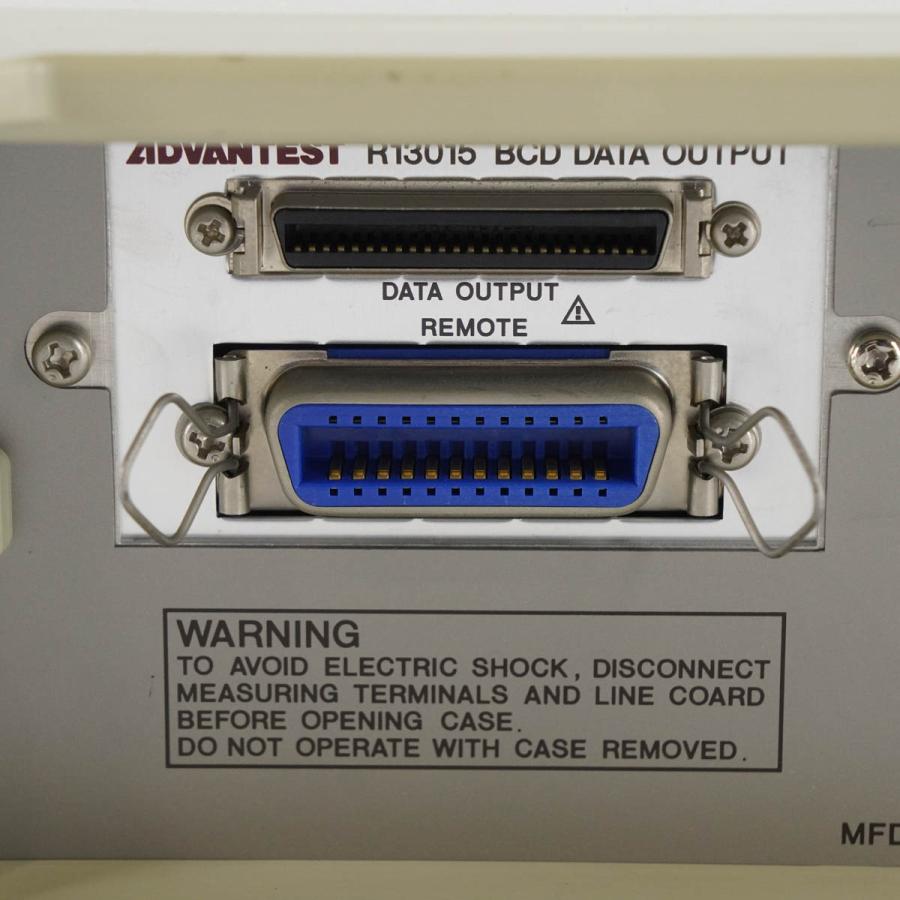 [DW]USED 8日保証 ADVANTEST R6441A DIGITAL MULTIMETER デジタルマルチメーター 電源コード 取扱 ...